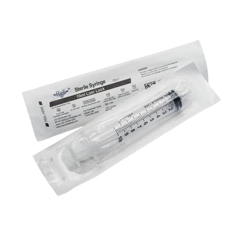 plastic syringe without needle