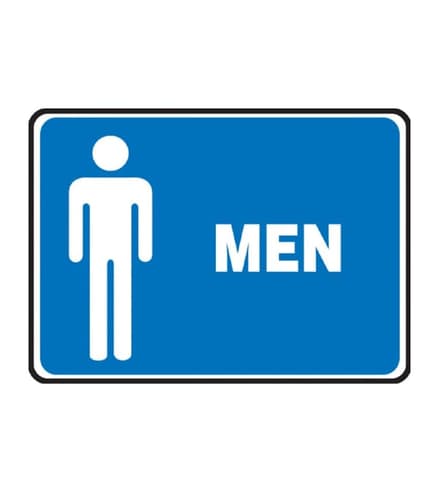 men sign