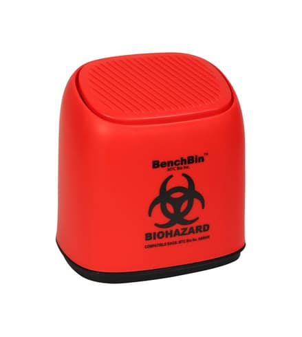 biohazard red bin